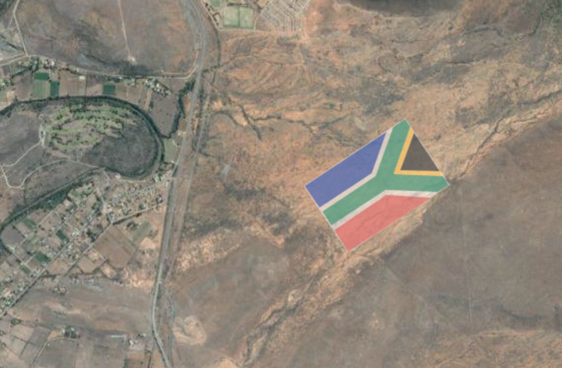 They're making the BIGGEST SA Flag on Earth...Literally. And you can ...