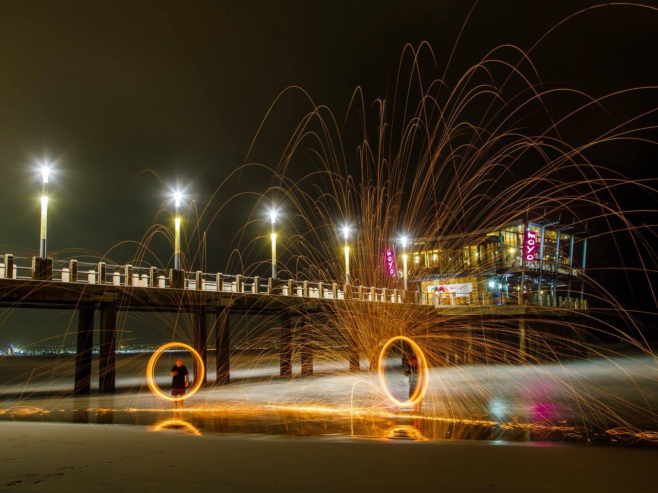 Ah, Awesome! Photos of Spinning Orbs Sparkling on Durban Beachfront ...