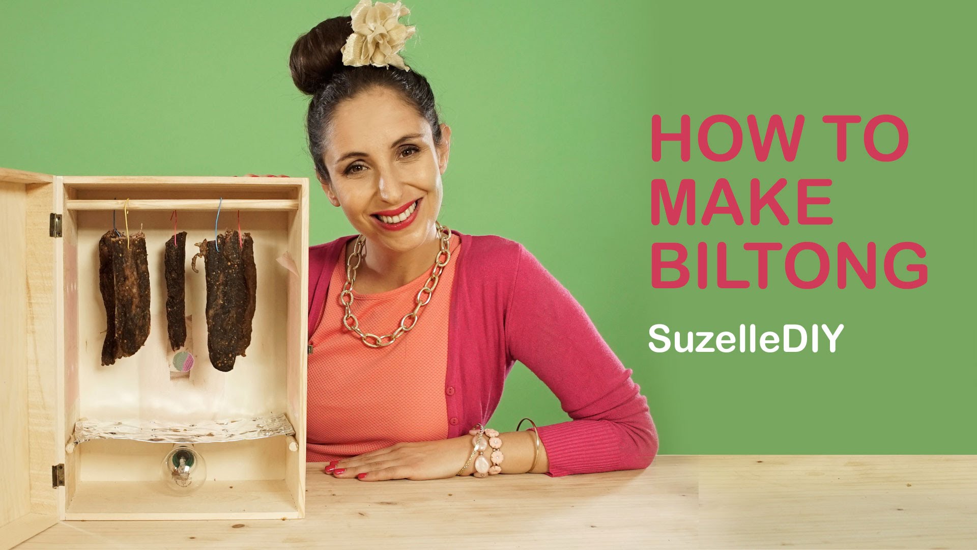 Suzelle Does a Biltong DIY VIDEO - SA People