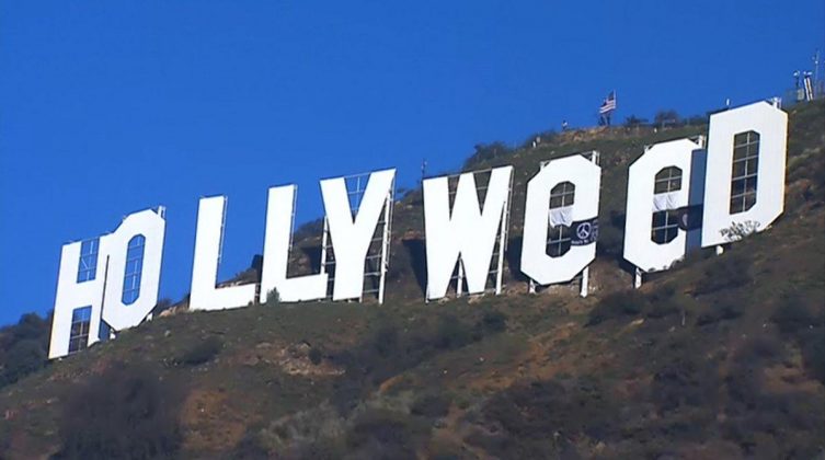 Famous Hollywood Sign Defaced to Say Hollyweed - SA People