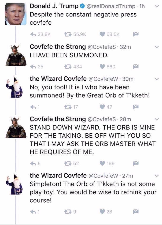 The Internet Goes Crazy With Trump's Covfefe - Jokes and Memes - SA People