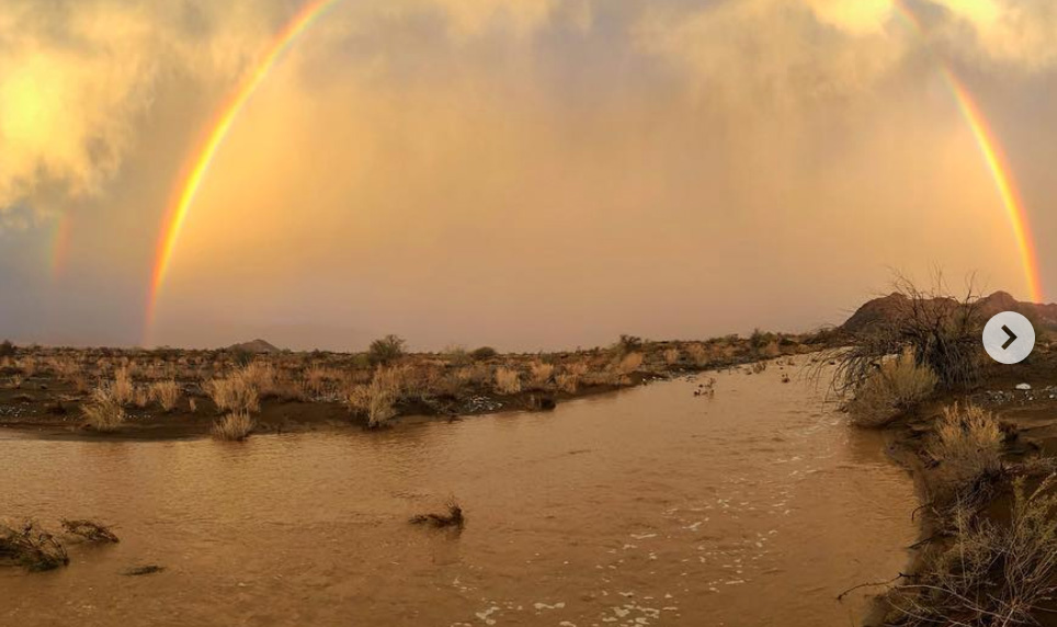 Photos & Video After Rare Heavy Rains Fall Down on Namibia - SA People