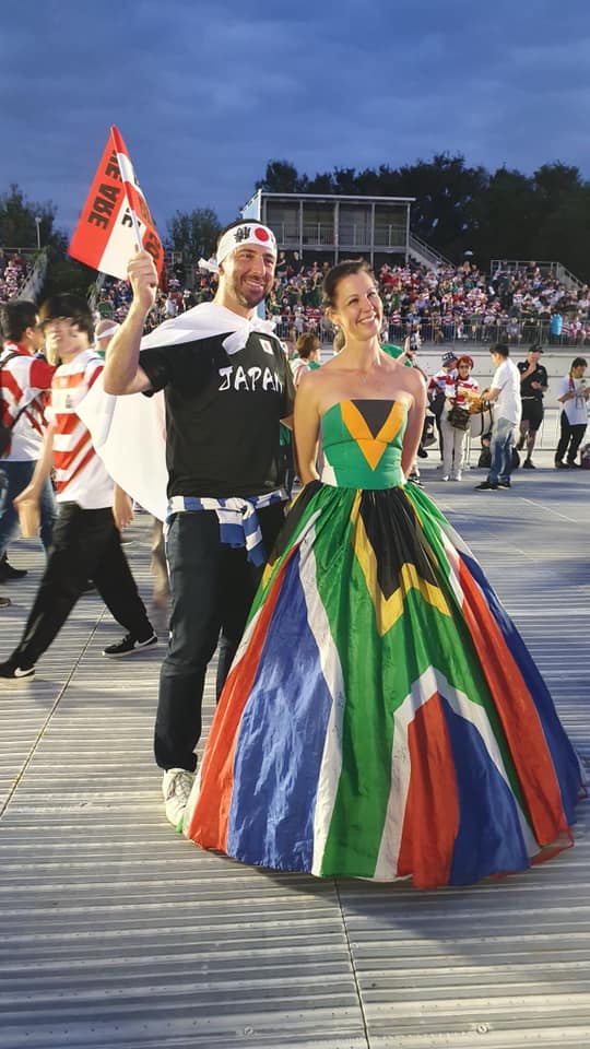Springbok Fan in SA Flag Dress Made It Herself and the Boks Have Signed ...