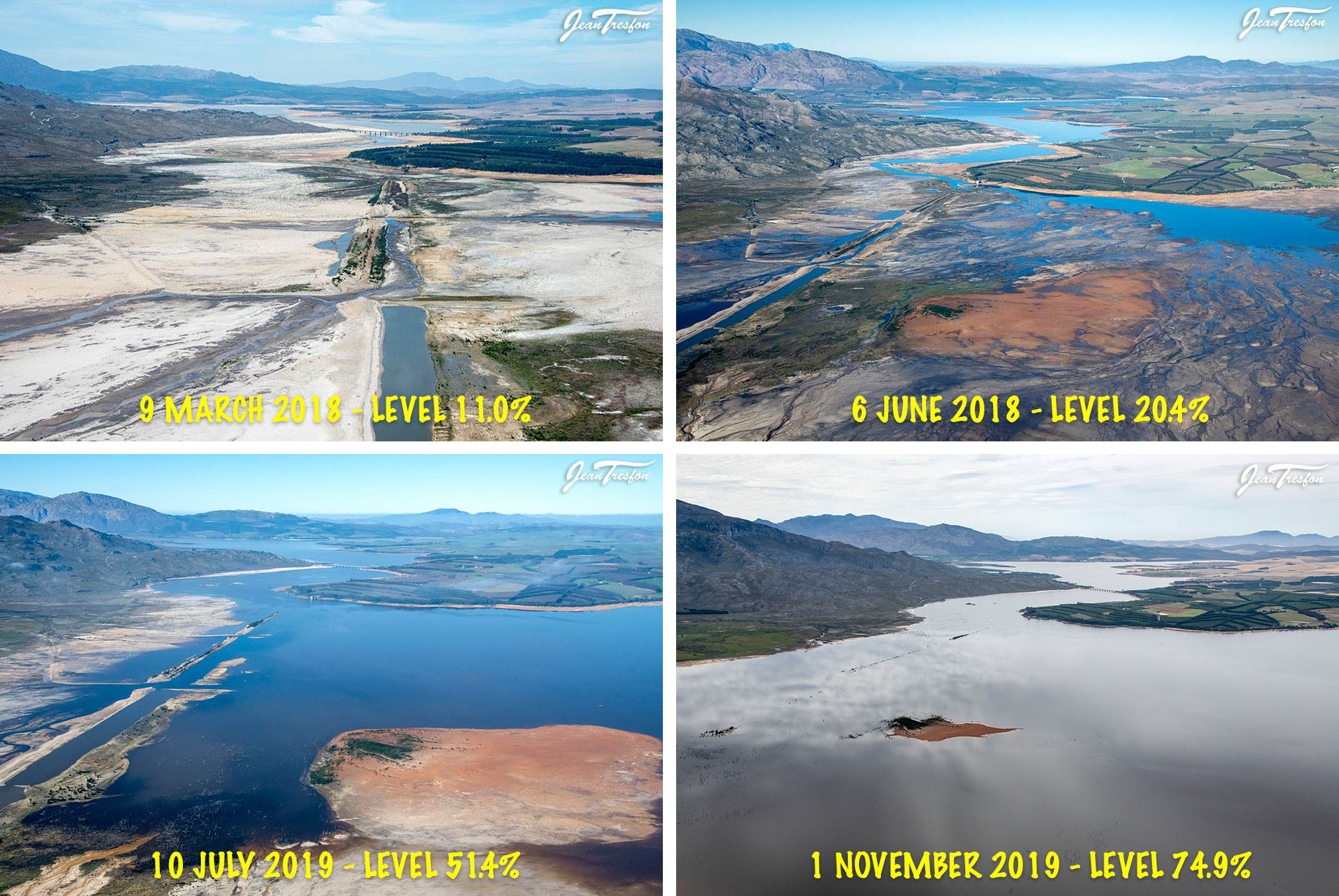 Photos Show AMAZING Difference in Theewaterskloof Dam Over Past Year ...