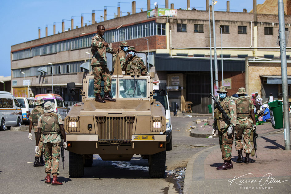 PHOTOS: Hats Off to SANDF and SAP Officers Risking Their Lives to ...