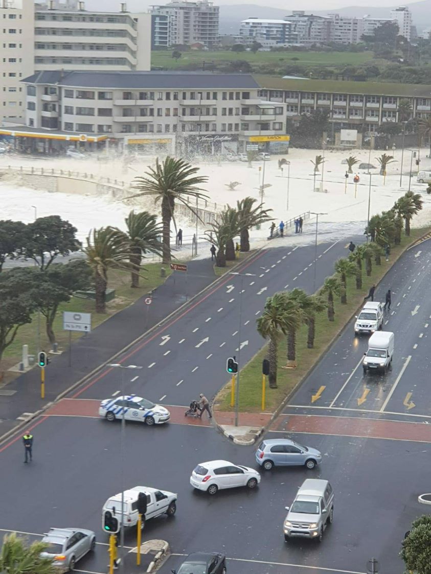WATCH Cape Town Storms Today: Huge Foam Waves Crash Over Sea Point ...