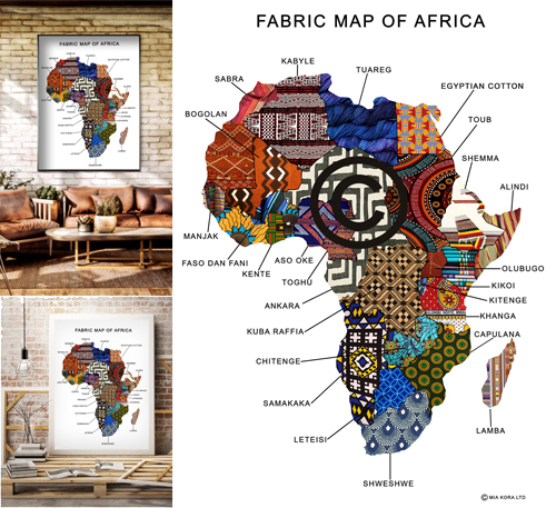The World's Going Mad for This Fabric Map of Africa - SA People