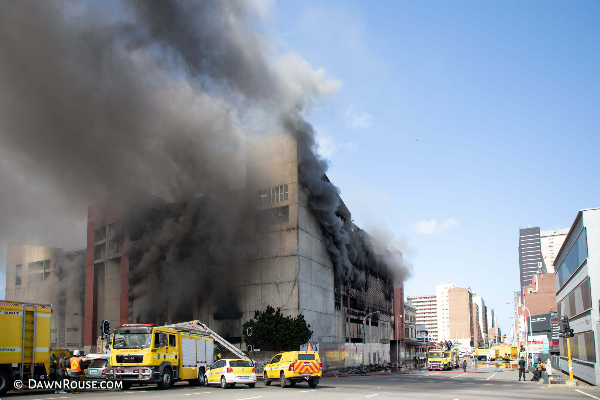 Durban CBD Centre Continues to Burn Following Friday's Fire - SA People