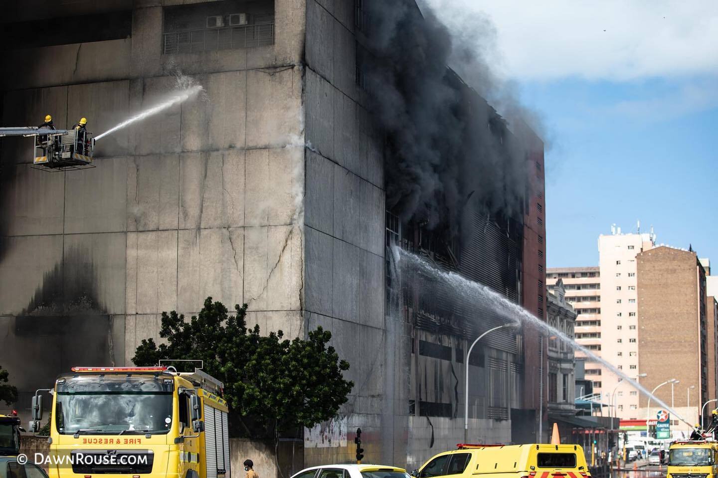Durban CBD Centre Continues to Burn Following Friday's Fire - SA People