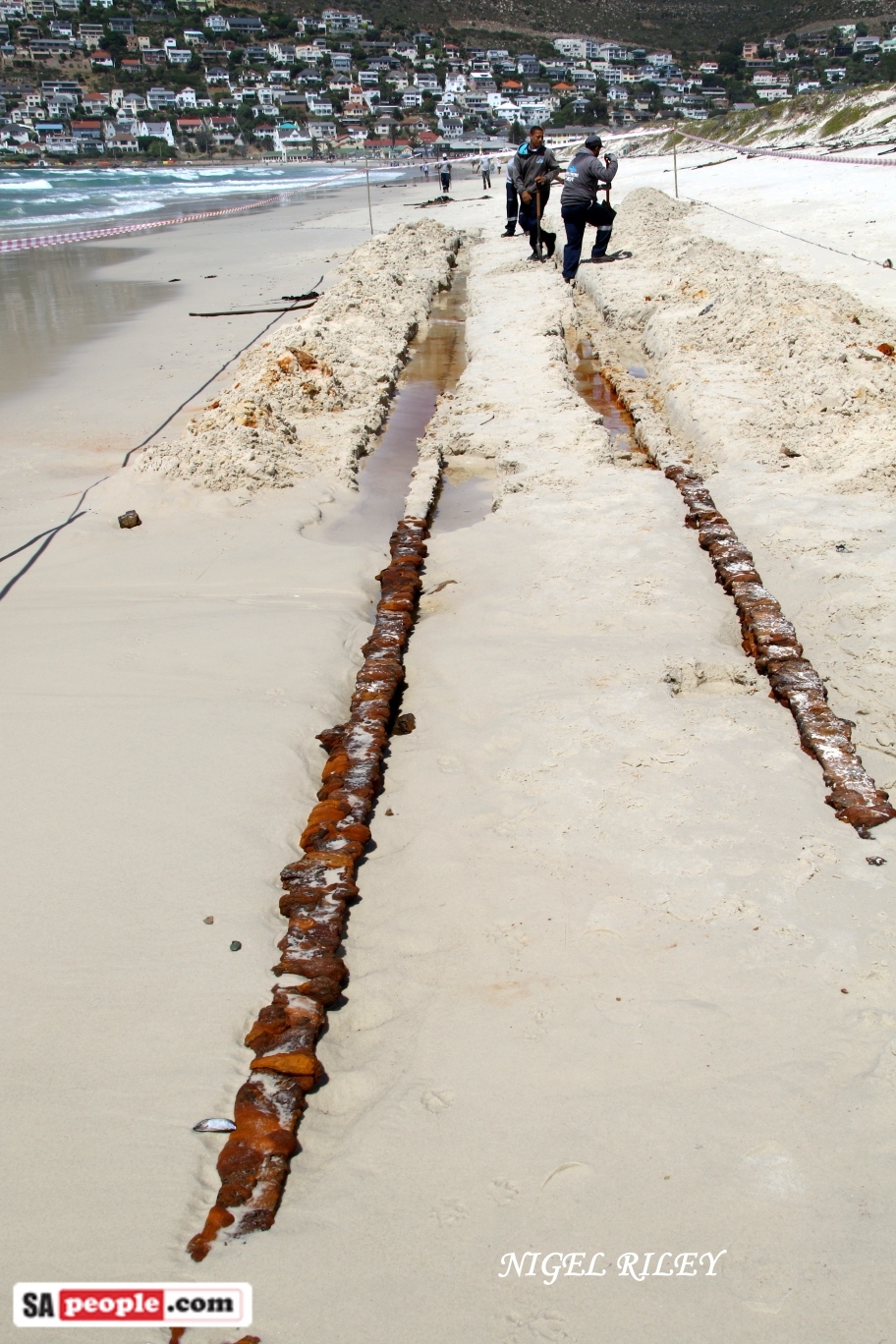 PHOTOS Hidden Train Line Discovered Beneath Fish Hoek Beach Sand - SA ...
