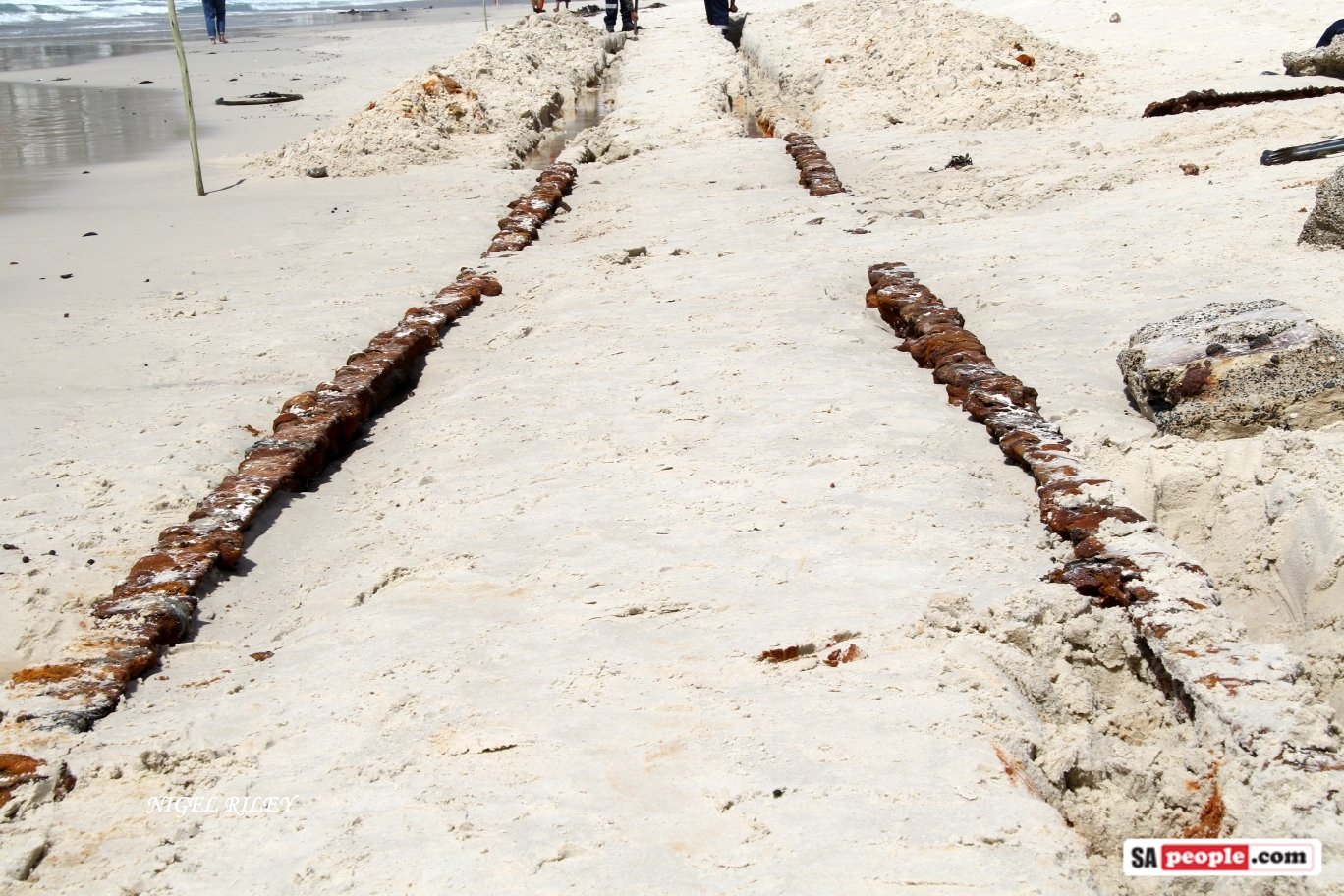 PHOTOS Hidden Train Line Discovered Beneath Fish Hoek Beach Sand - SA ...