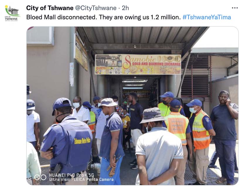 Lights Out at SAPS and SARS as City of Tshwane Continues its Debt ...