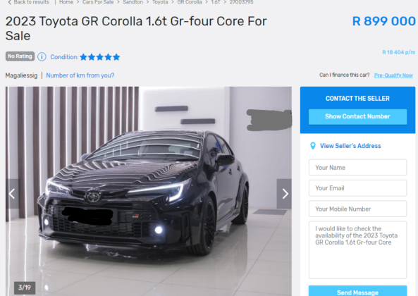 GR Corolla: SA dealer SLAPS R50k premium on Toyota’s hot hatch