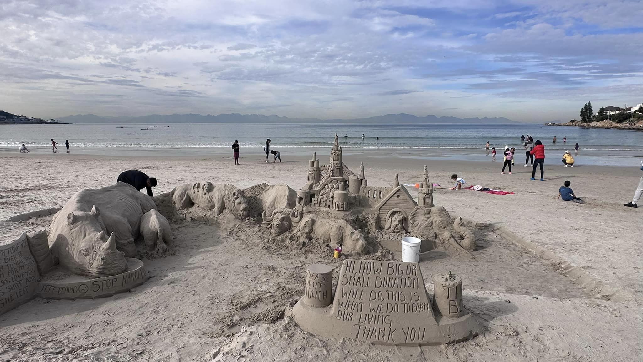 Meet the latest tourist attraction at Fish Hoek beach: Super Sandman ...
