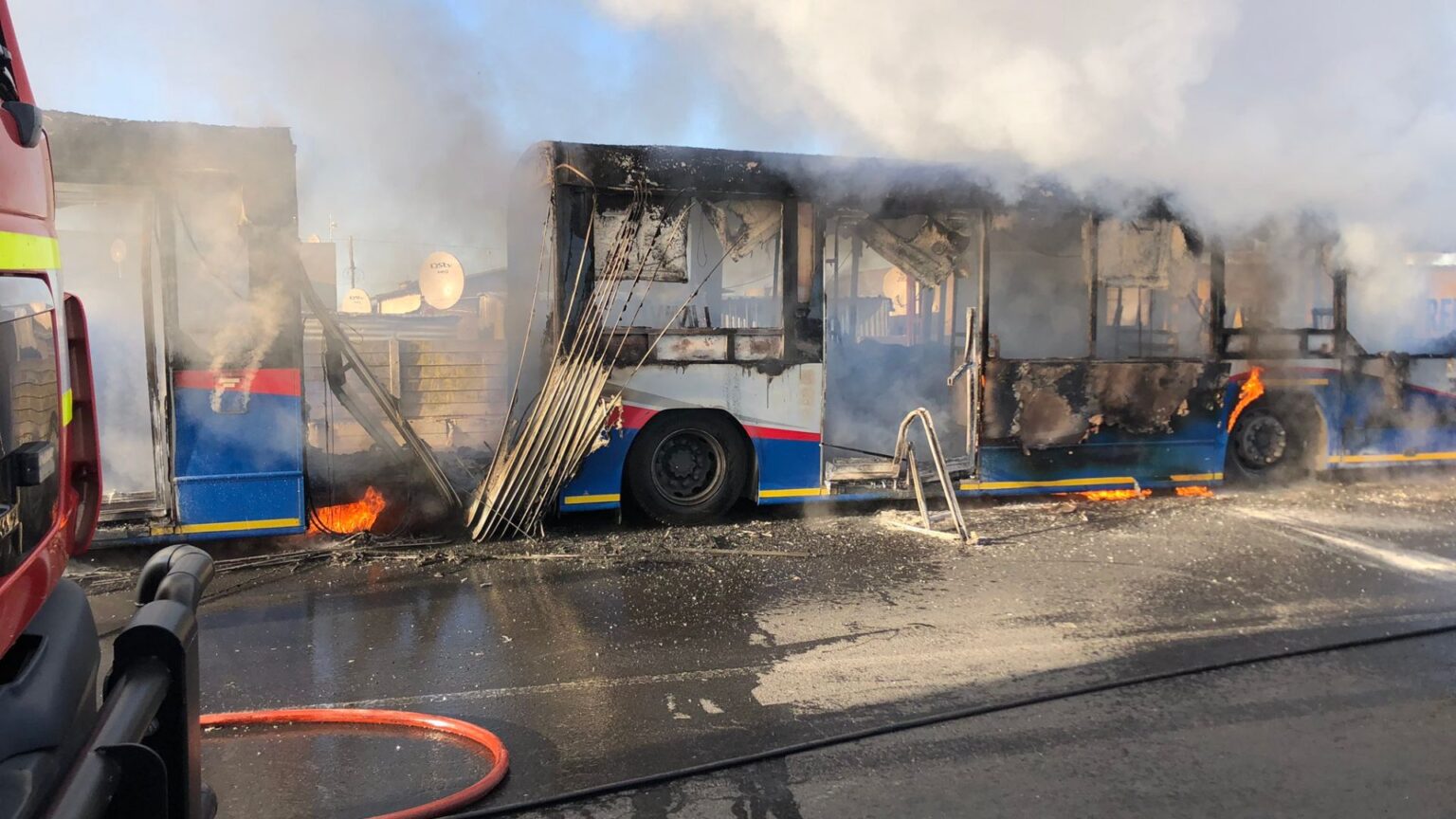 Mini-bus taxi ‘stay away’: Two buses torched in Khayelitsha