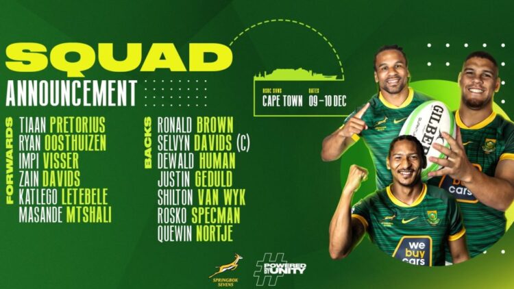 Blitzboks fixtures, squad news for Cape Town Sevens - SA People